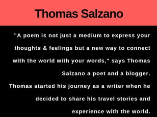 Thomas Salzano - How to Write a Poem | PPT
