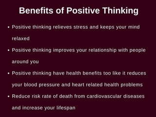 Thomas Salzano - The Power of Positive Thinking | PPT
