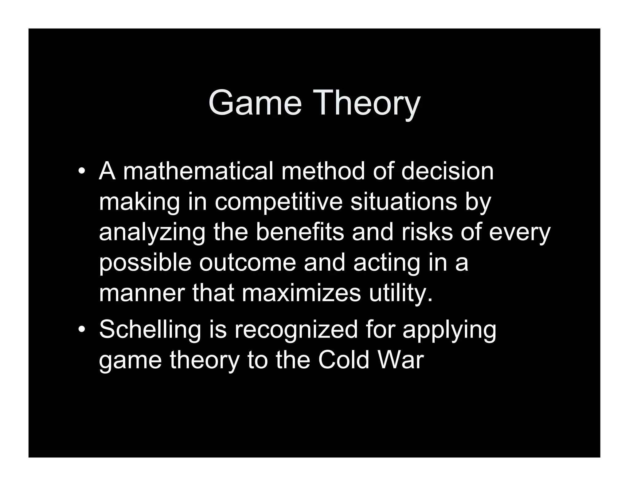 Thomas Schelling | PDF