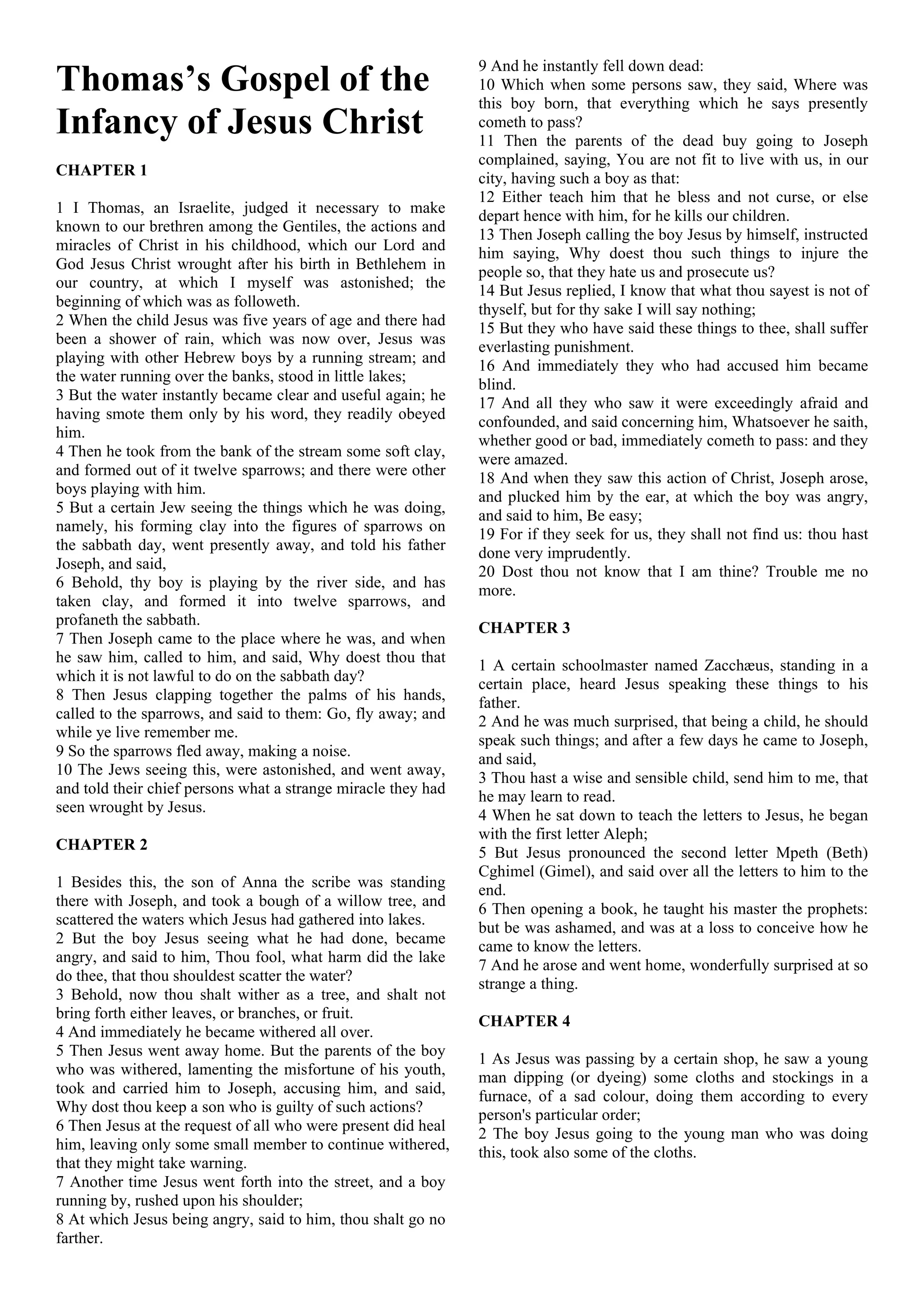 Thomas's Gospel of the Infancy of Jesus Christ.pdf