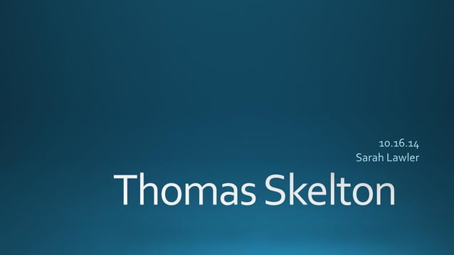 Thomas skelton findings | PDF