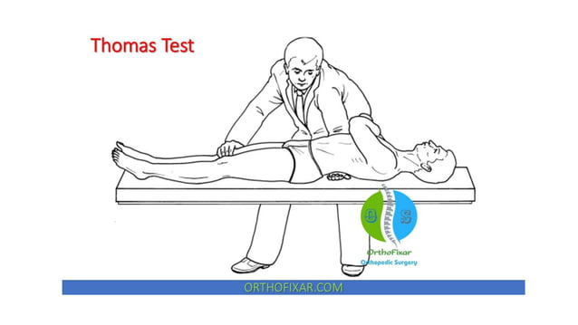 Thomas Test | Iliopsoas Tightness | PPTX