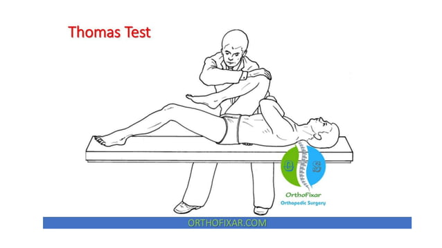 Thomas Test | Iliopsoas Tightness | PPTX
