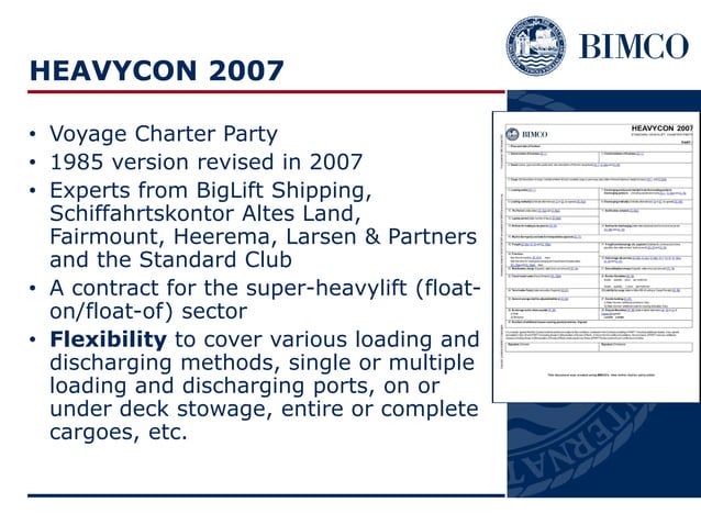 PowerLogistics Asia 2013- " Contracts for Heavy Lift Shipping and ...