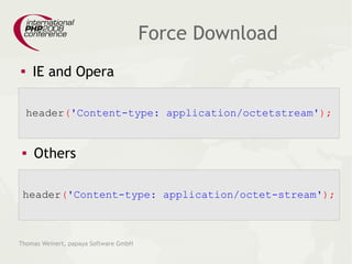 Deliver Files With PHP | PPT
