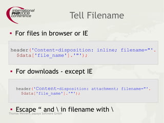 Deliver Files With PHP | PPT