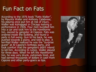 Thomas Wright Waller | PPT