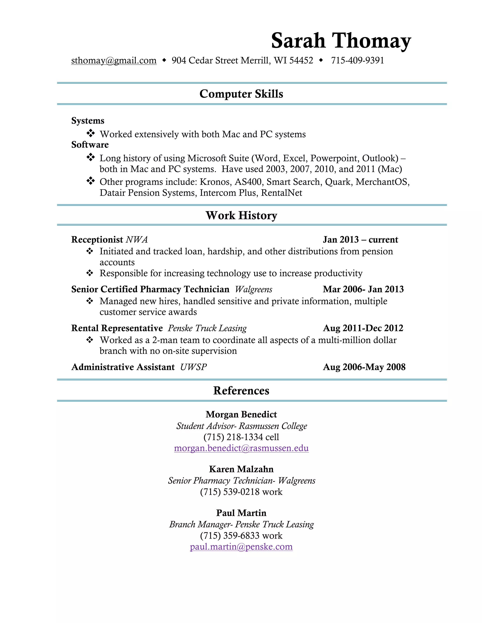 Thomay resume | PDF