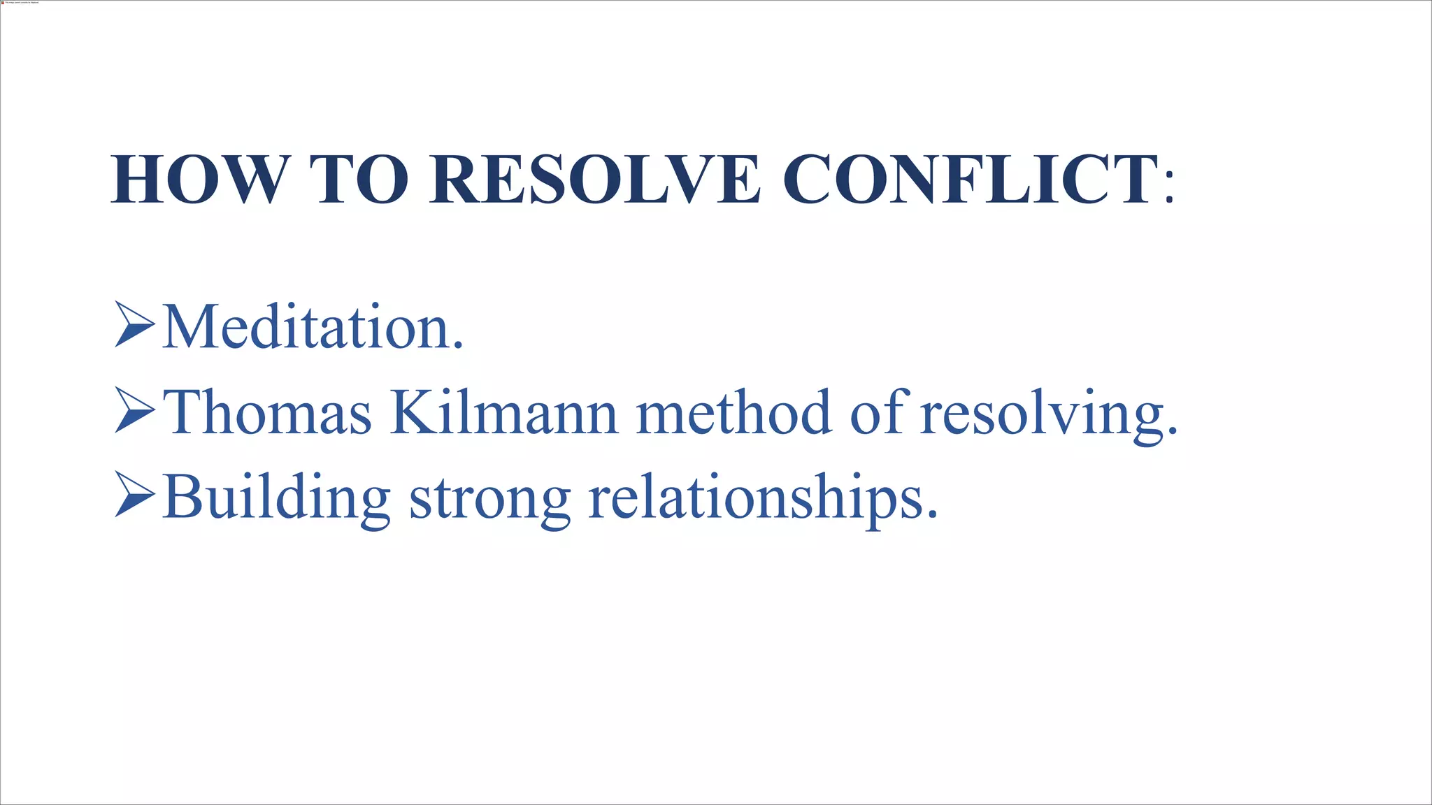 Thomas-Kilmann model | PPTX