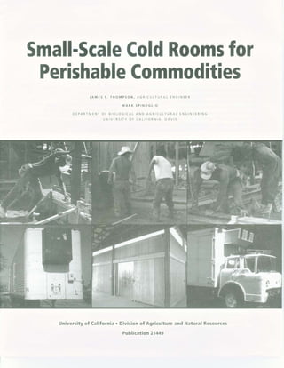 Construction of Cold Rooms for perishable goods | PDF