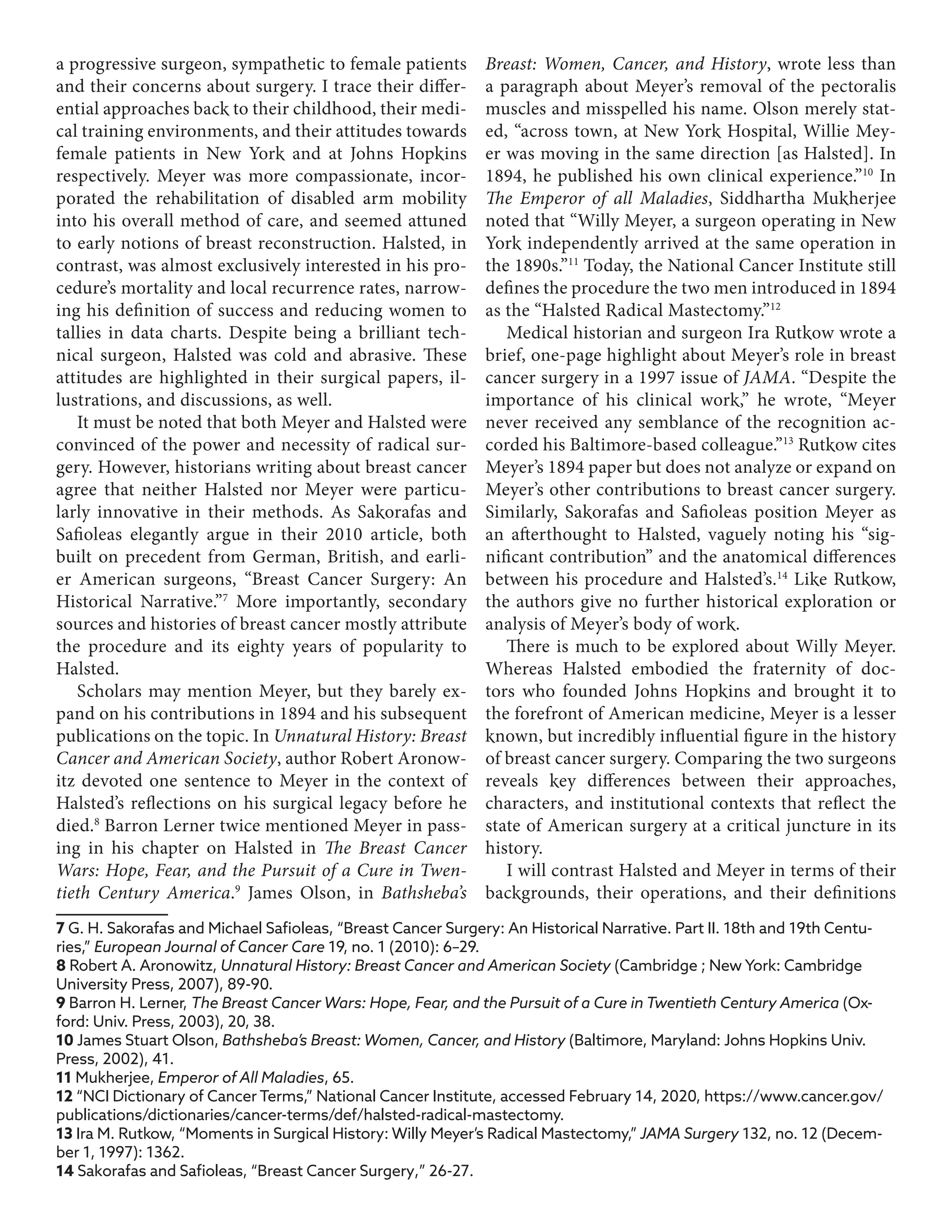 Statues of Liberty: Willy Meyer, William Halsted, and the Development ...