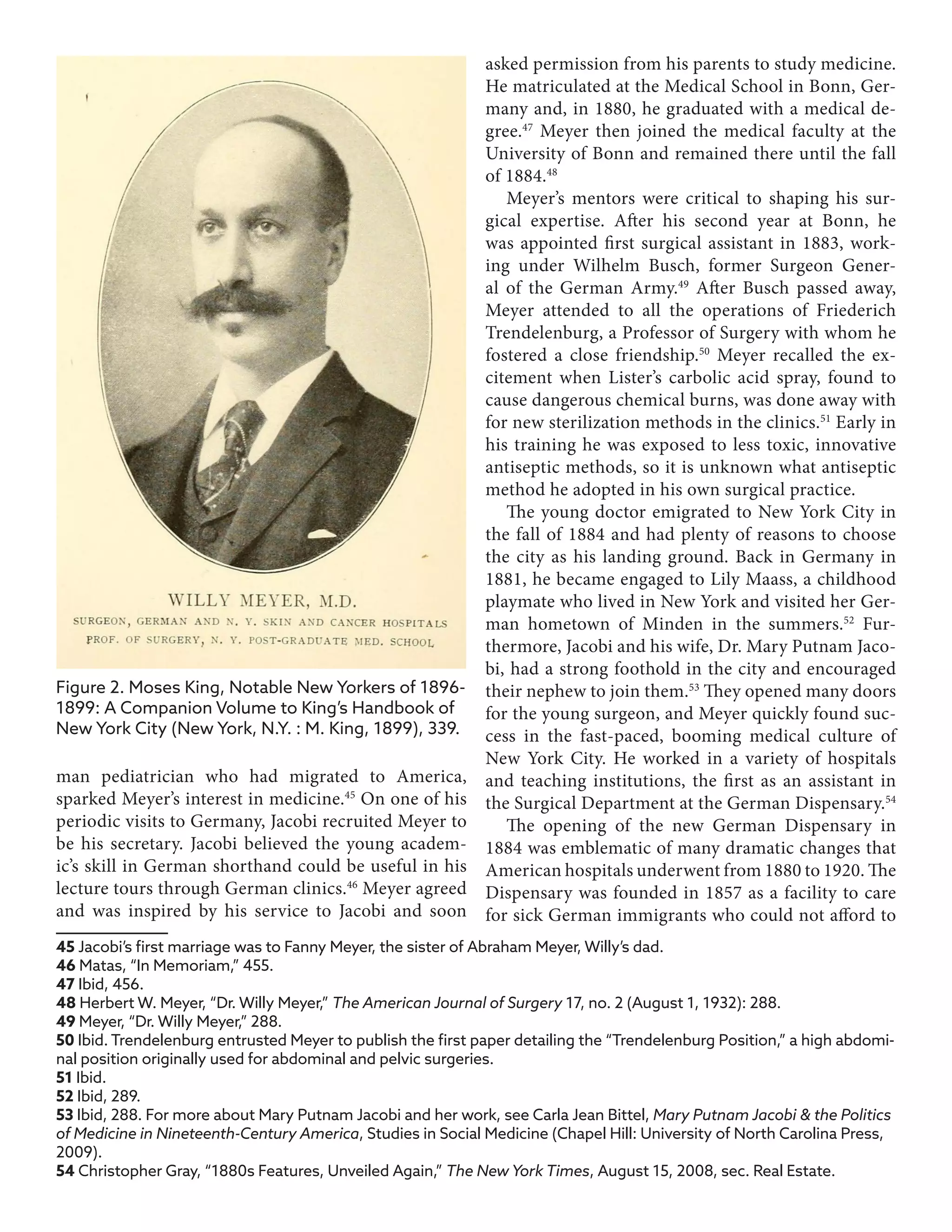 Statues of Liberty: Willy Meyer, William Halsted, and the Development of the Radical Mastectomy ...