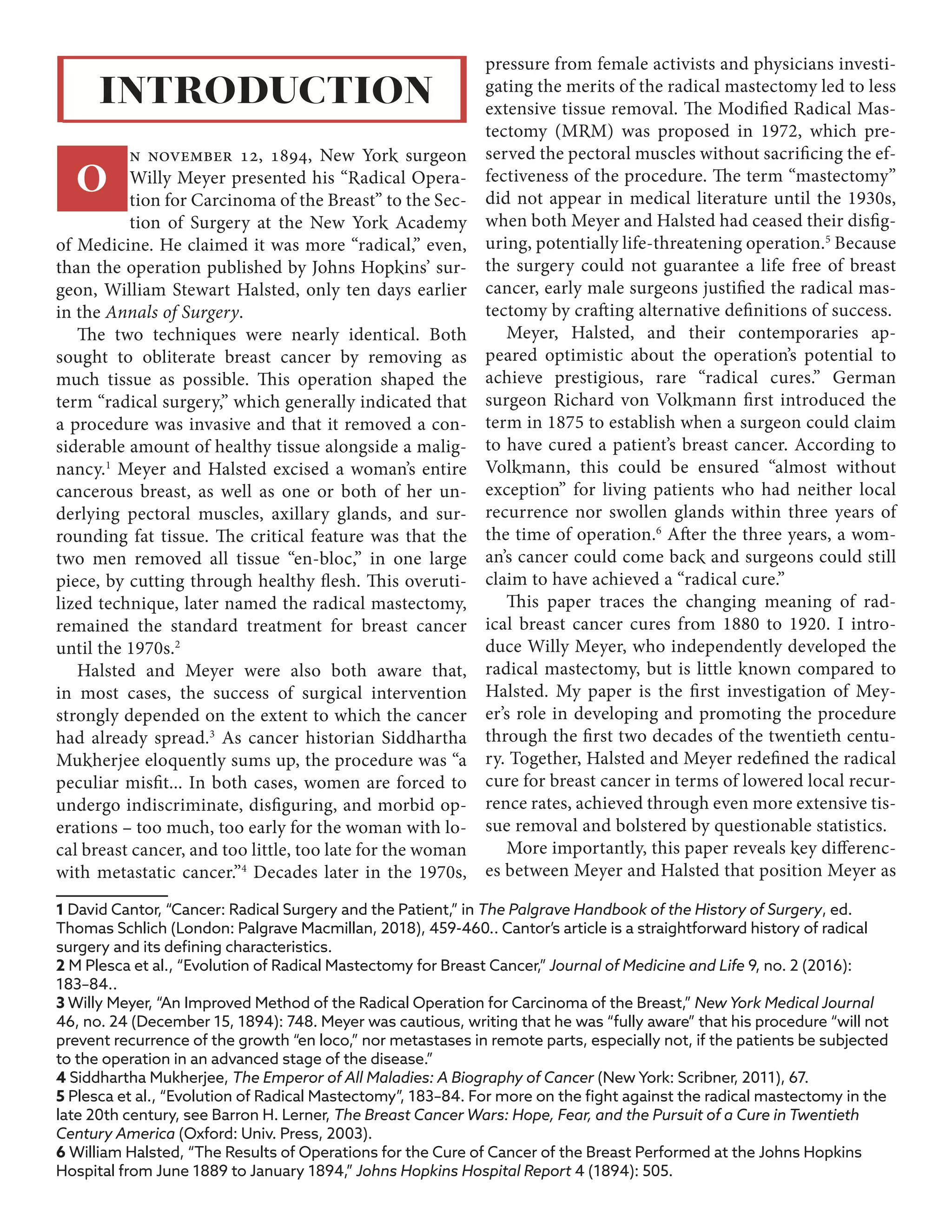 Statues of Liberty: Willy Meyer, William Halsted, and the Development ...