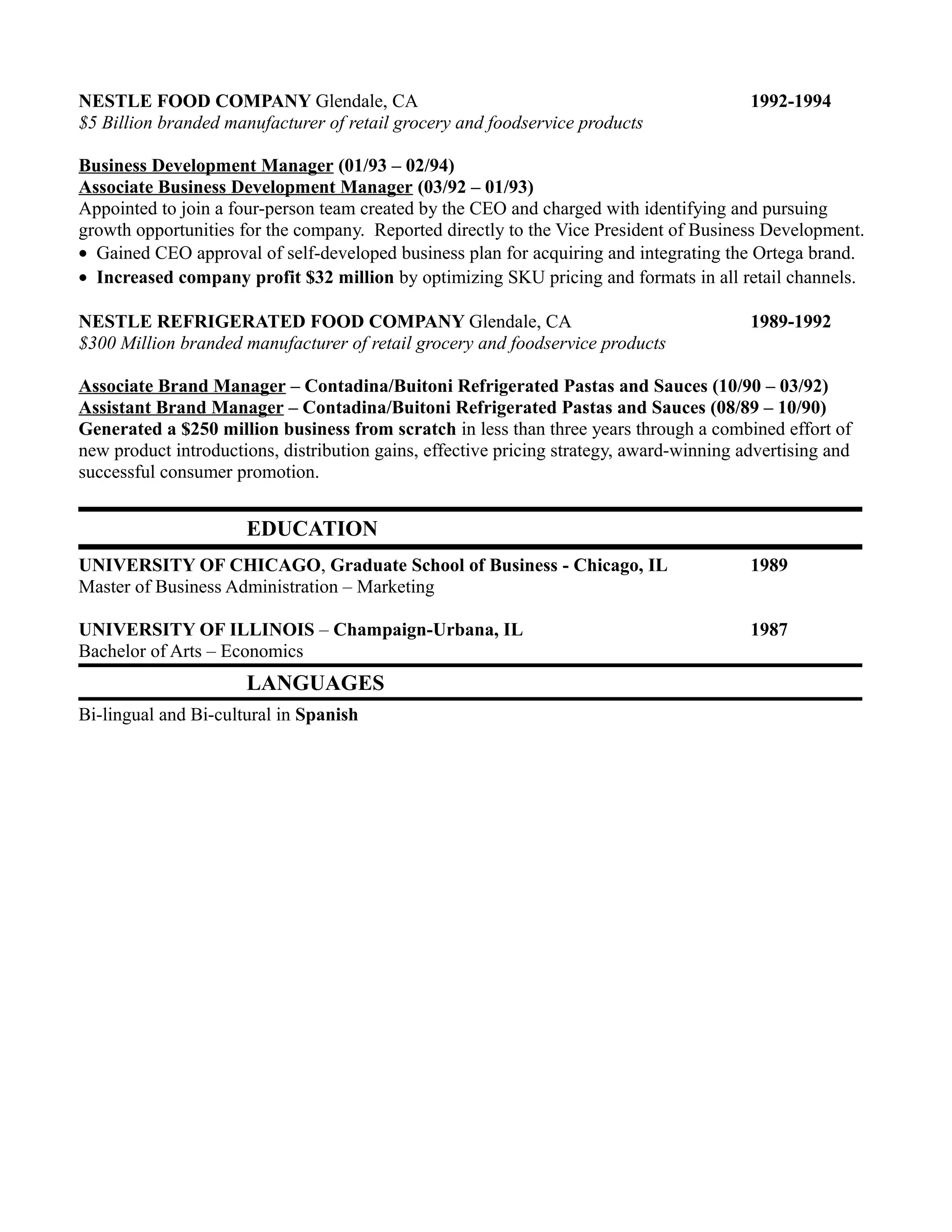 Thompson, Todd Senior Executive Resume 2012 | RTF