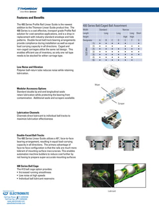 Thomson 400 series_profile_rail_catalog | PDF