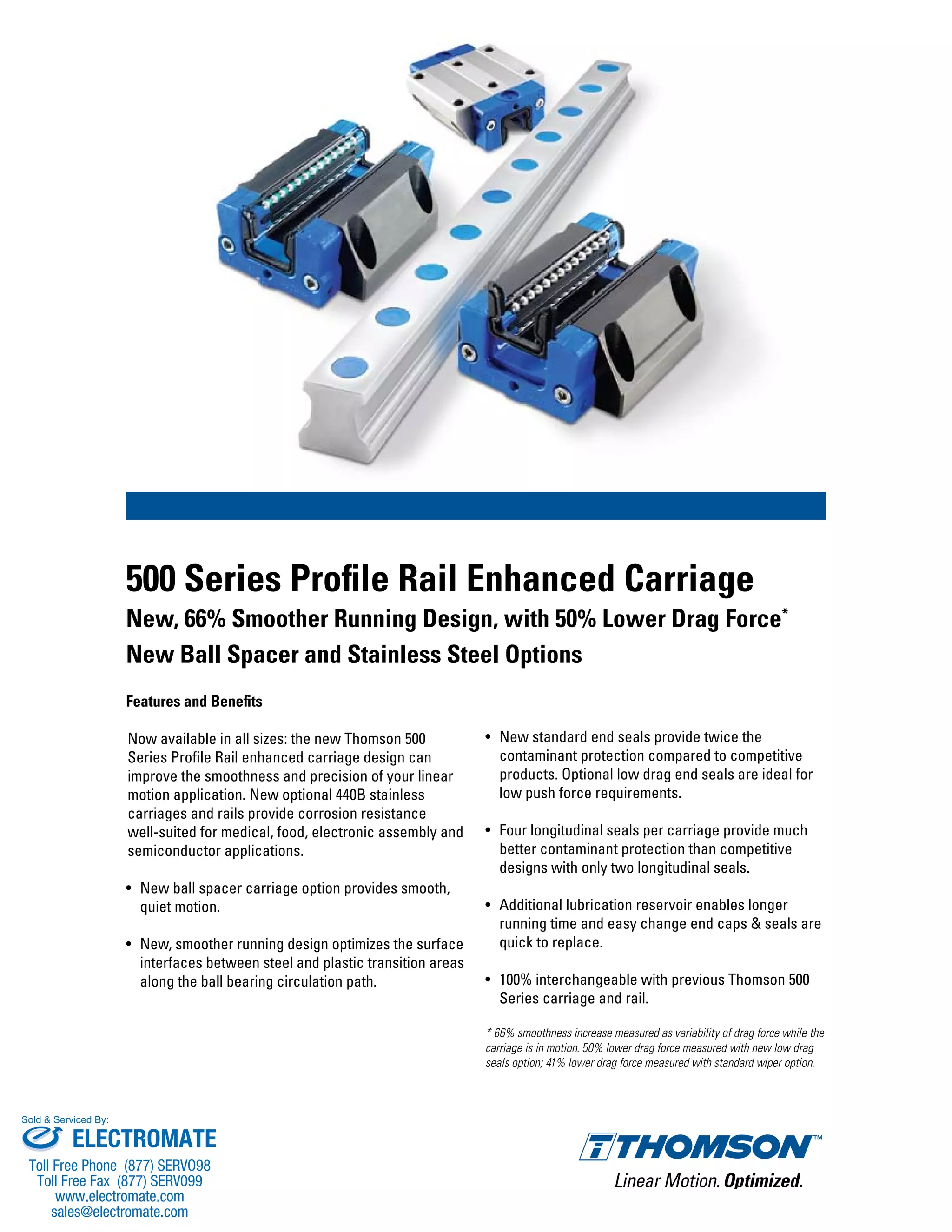 Thomson Linear 500 Series Profile Rail Carriage | PDF