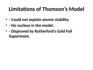 Thomson's atomic model Easy and accurate information on thomsons atomic ...