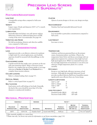 Thomson BSA Vee Thread Screws | PDF
