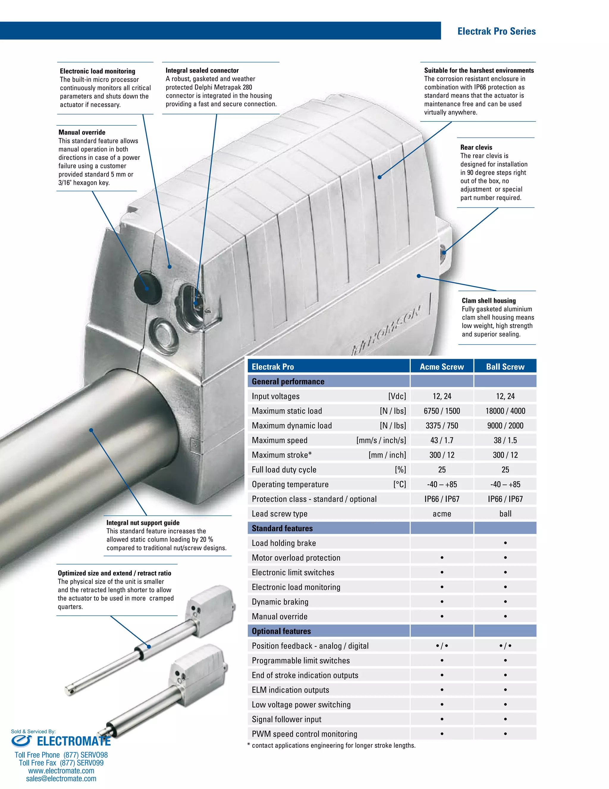 Thomson Linear Electrak Pro Series | PDF