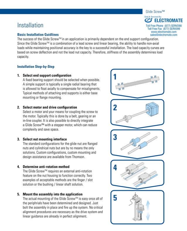 Thomson glide screw_catalog | PDF