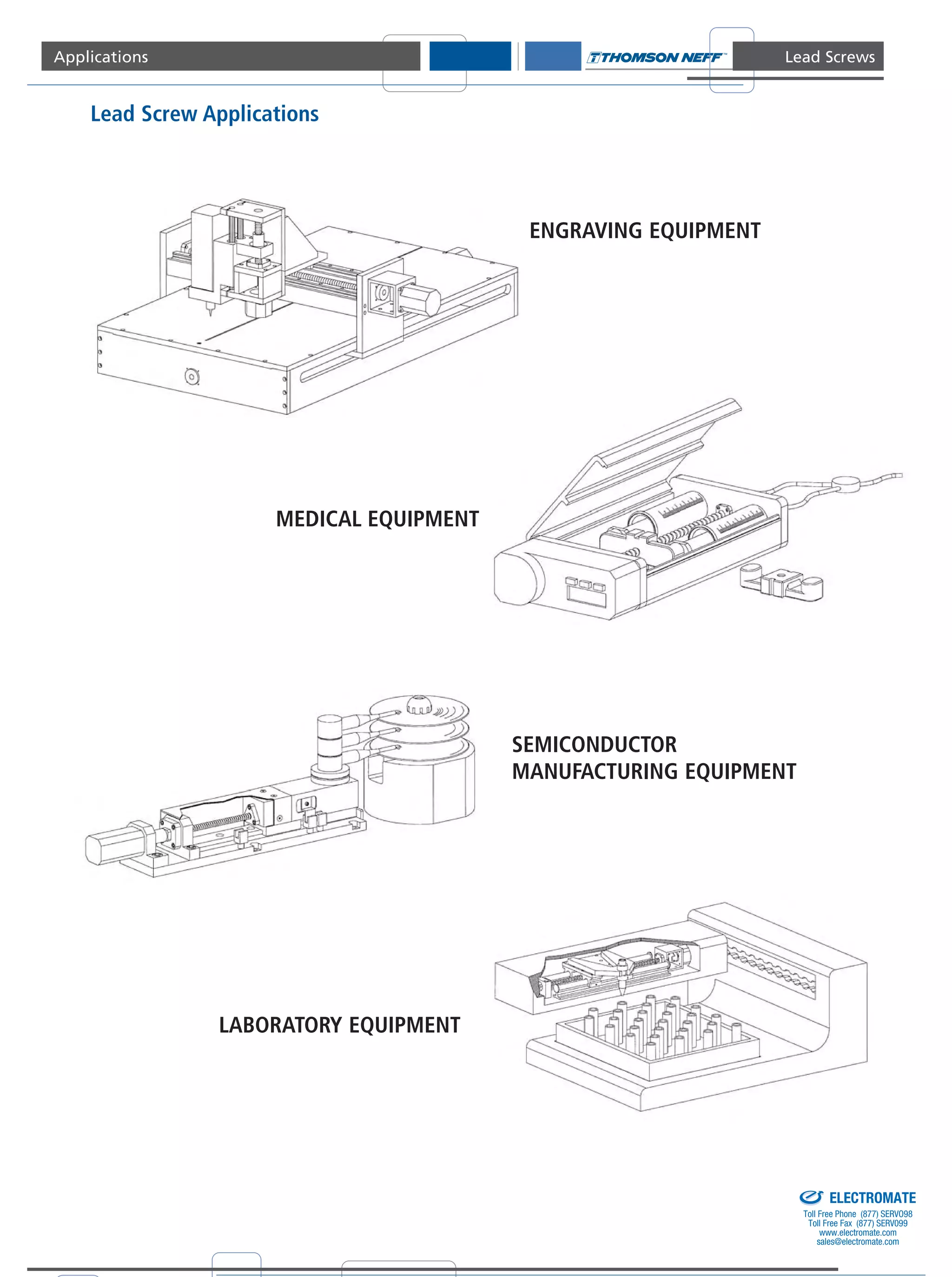 Thomson BSA Lead Screws Catalog | PDF