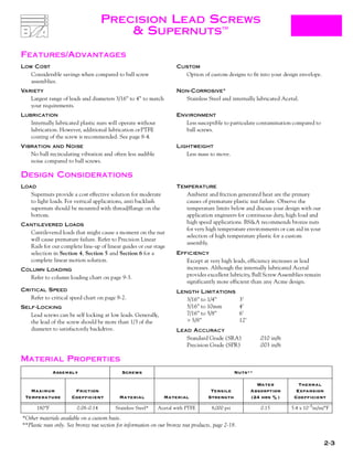 Thomson leadscrew specsheet | PDF