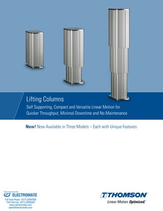 Thomson lifting columns_catalog | PDF