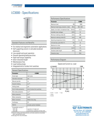 Thomson lifting columns_catalog | PDF