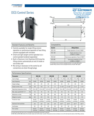 Thomson lifting columns_catalog | PDF