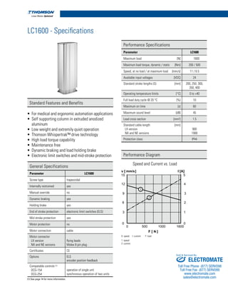Thomson lifting columns_catalog | PDF