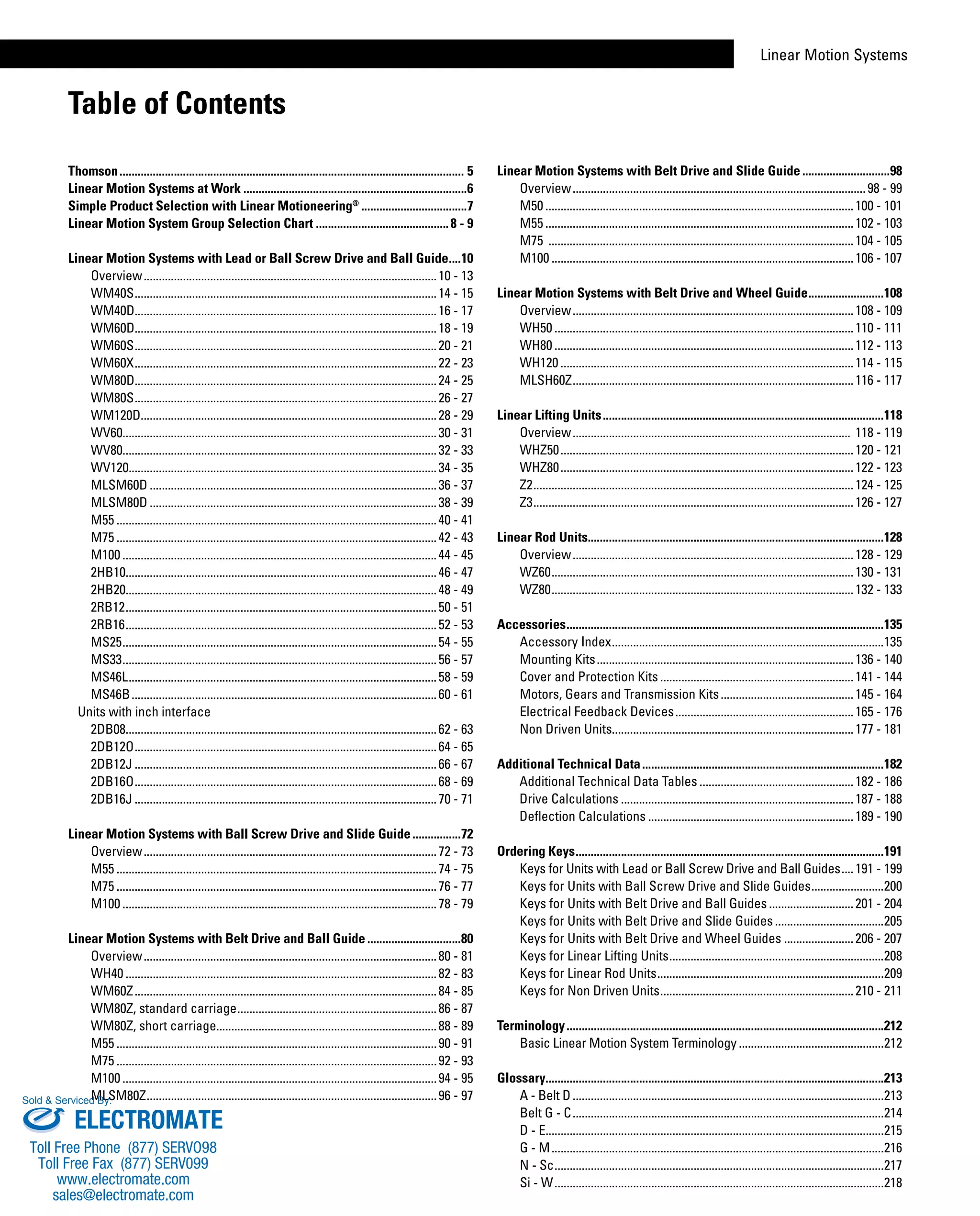Thomson linear motion_systems_catalog | PDF