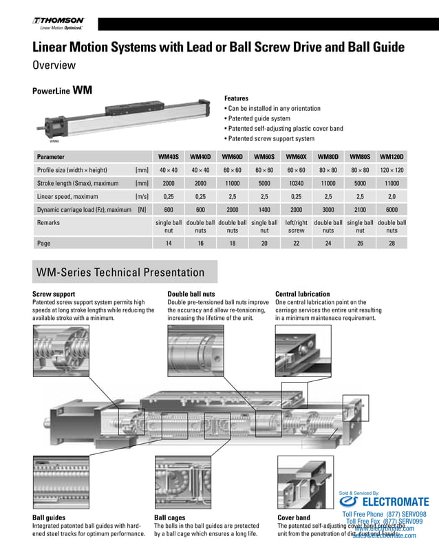 Thomson linear motion_systems_catalog | PDF