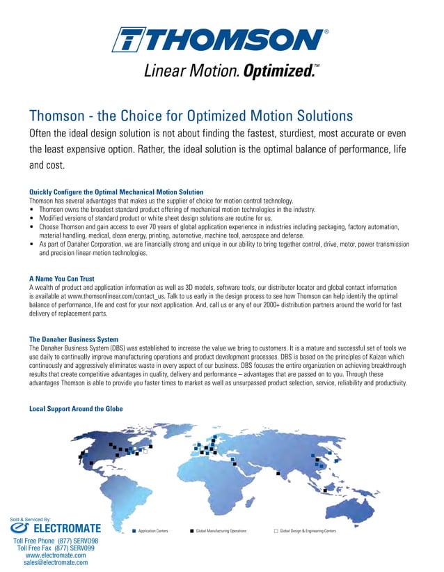 Thomson Linear Motion Systems | PDF
