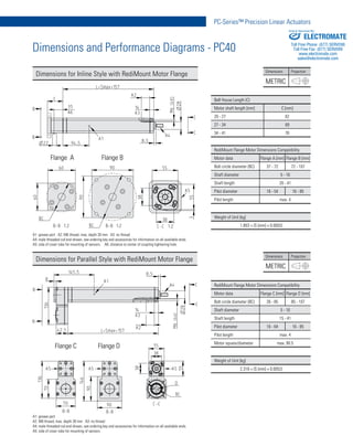 Thomson PC Series Precision Linear Actuators | PDF