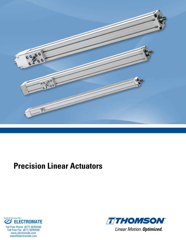 Thomson precision linear_actuators_specsheet | PDF | Free Download