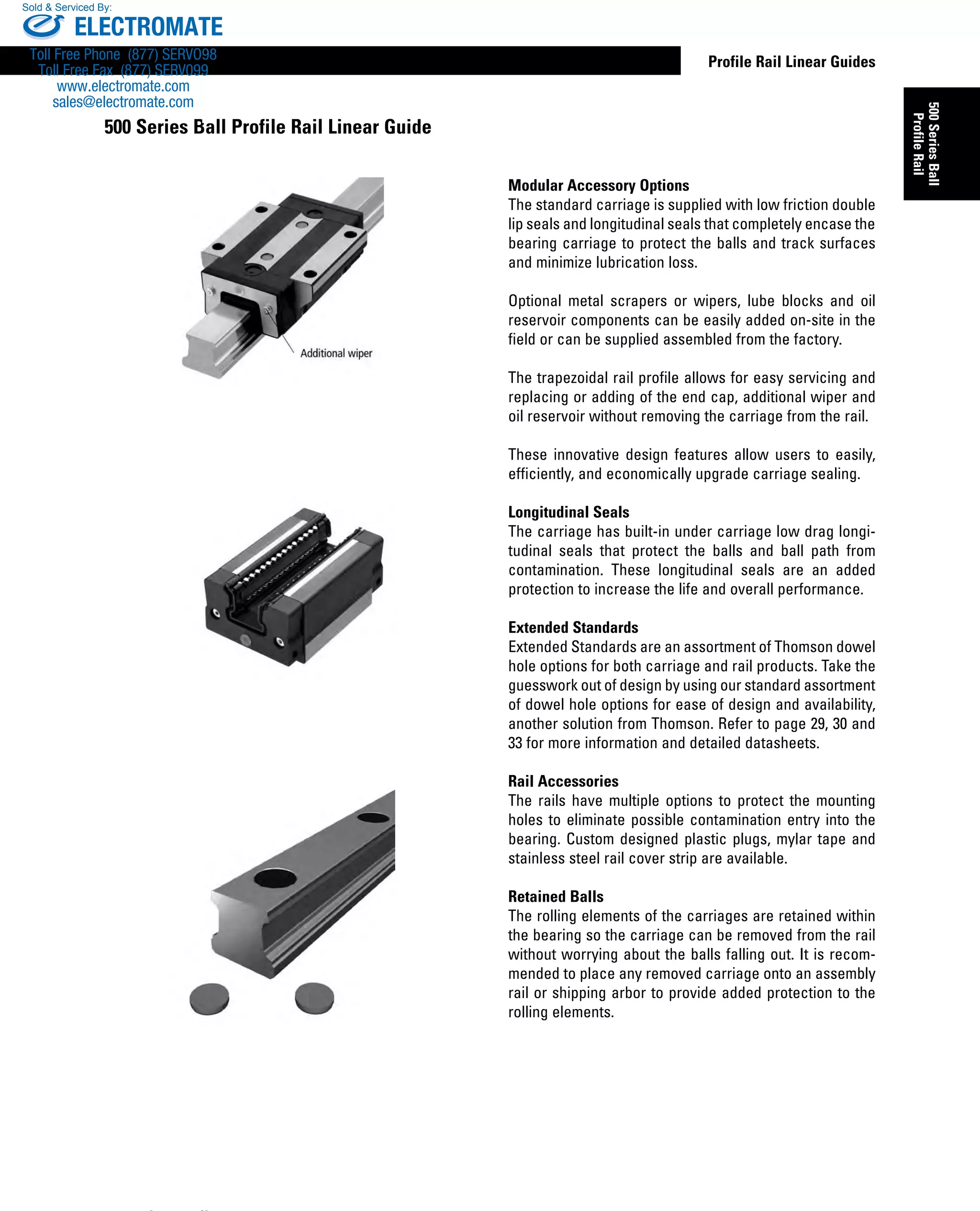 Thomson Profile Rail Linear Guides | PDF