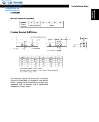 Thomson Profile Rail Linear Guides | PDF