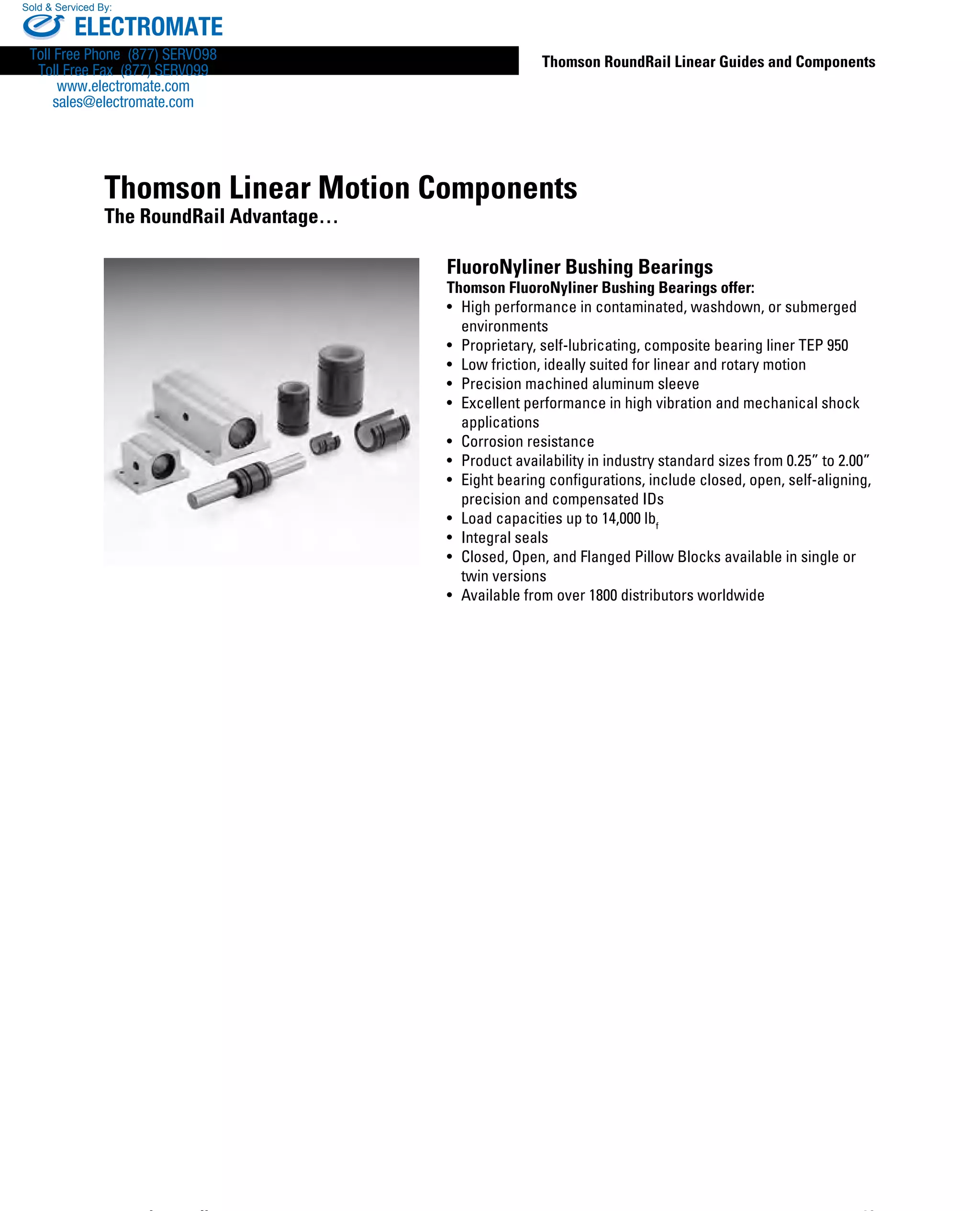 Thomson RoundRail Linear Guides | PDF