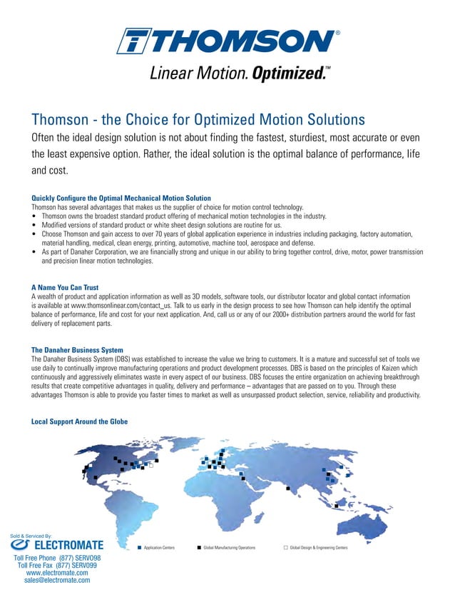 Thomson RoundRail Linear Guides | PDF