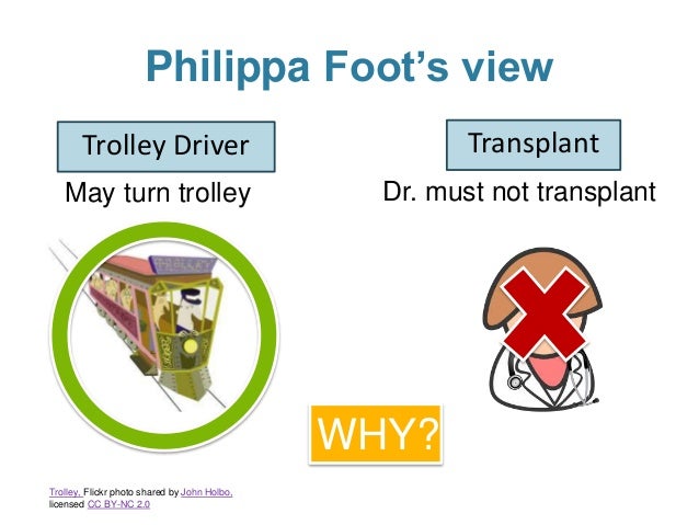 Judith Jarvis Thomson, "The Trolley Problem"