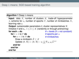 ENBIS 2018 presentation on Deep k-Means | PDF