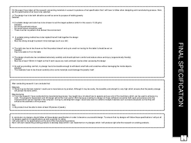 Final IGCSE DT coursework