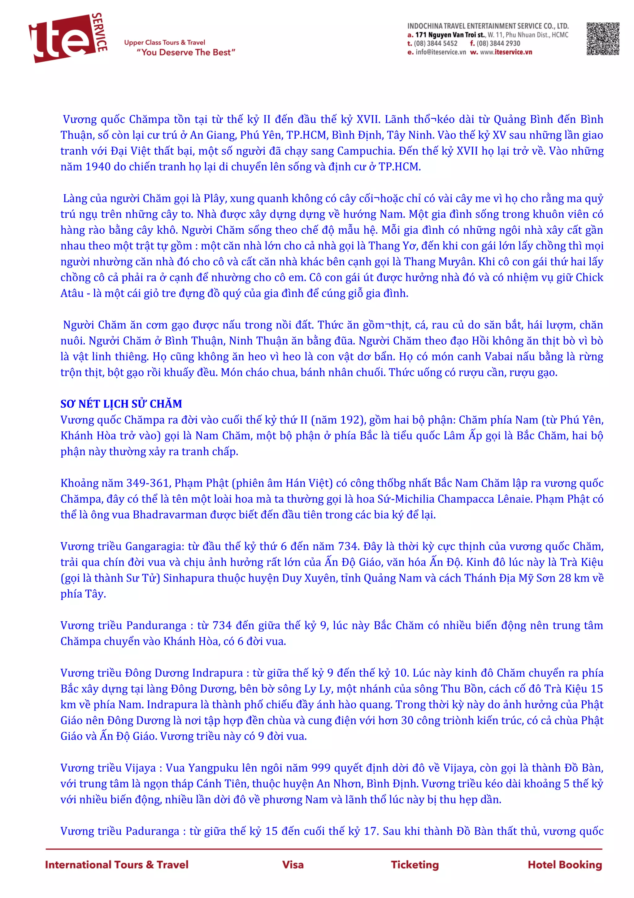 Thông tin thuyết minh Sài Gòn - Đà Lạt - Nha Trang - Phan Thiết | PDF