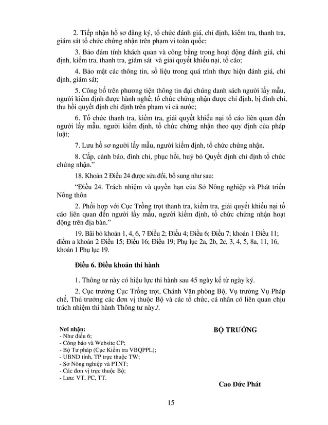 Thông tư 17-2011-khaokiemnghiemphanbon-mien-nam | PDF