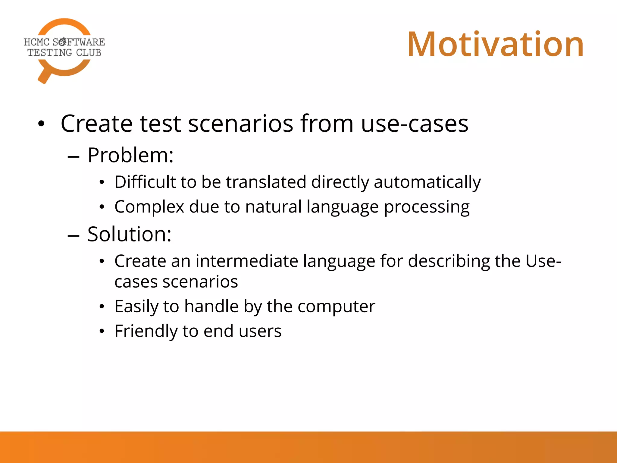 [HCMC STC Jan 2015] FATS: A Framework For Automated Testing Scenarios | PPT