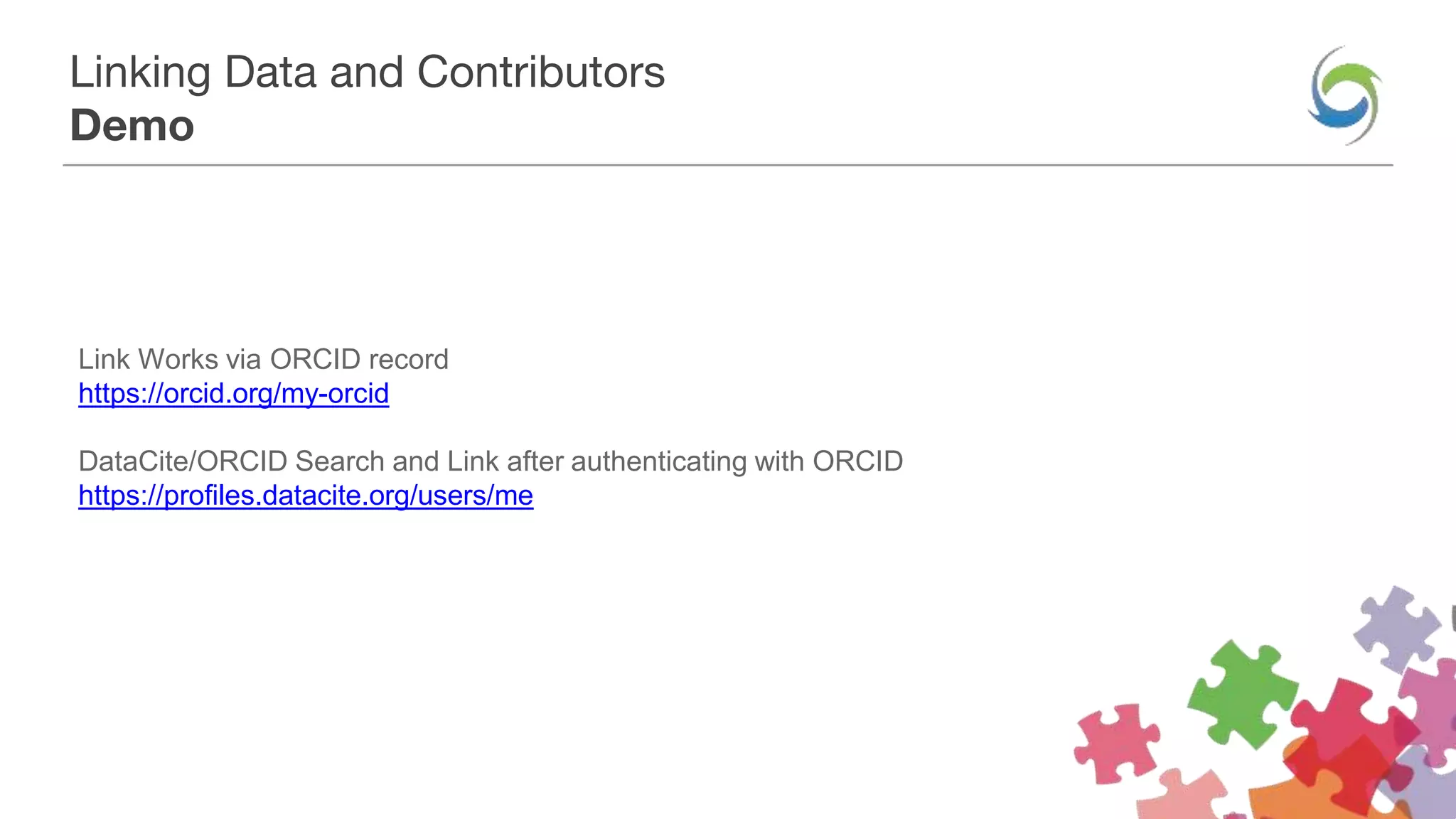 THOR Workshop - Persistent Identifier Linking | PPTX