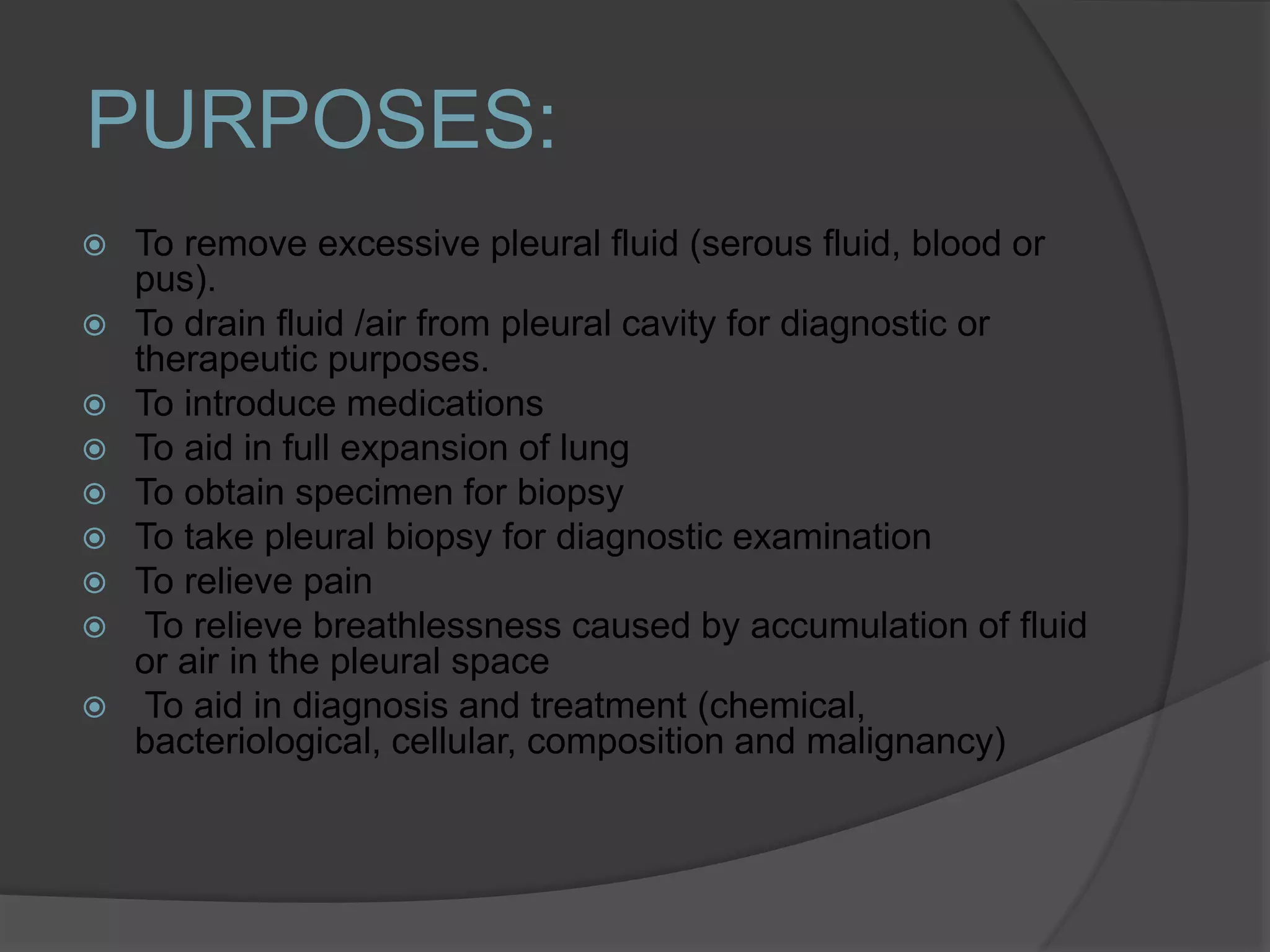 Thoracentesis medical surgical nursing | PPTX