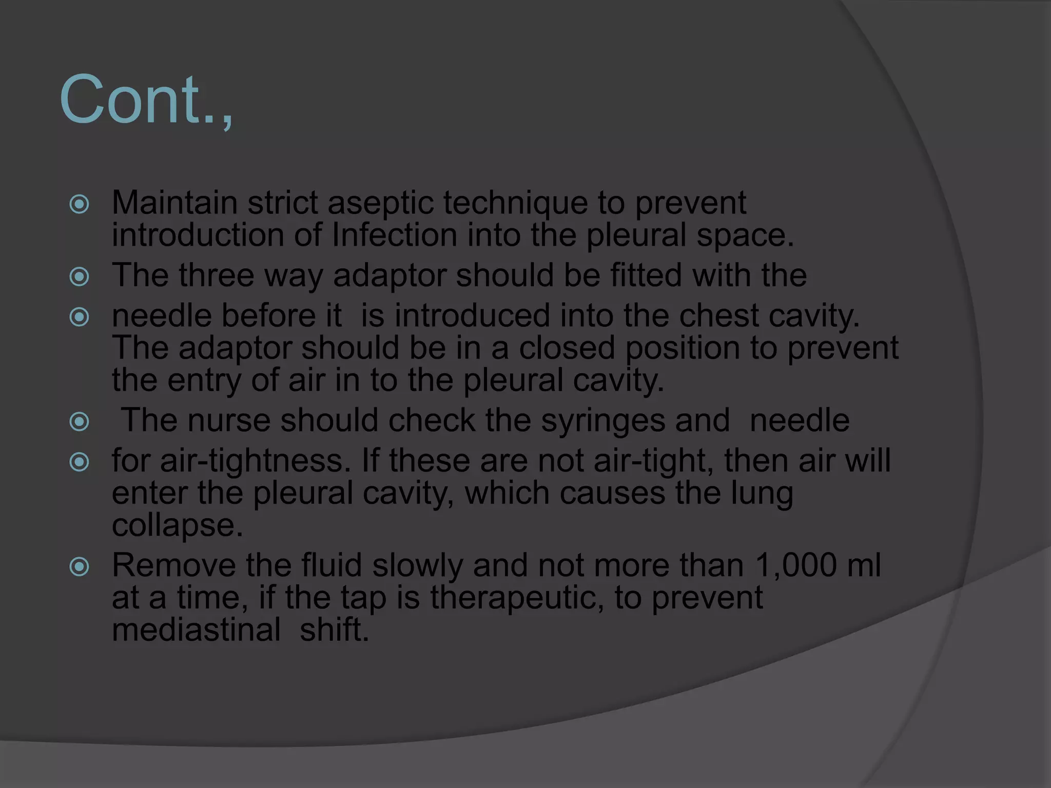Thoracentesis medical surgical nursing | PPTX