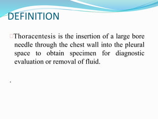 Thoracentesis 12 june 2020 | PPTX