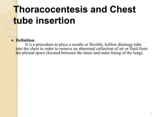 Thoracentesis and Chest tube insertion.pptx